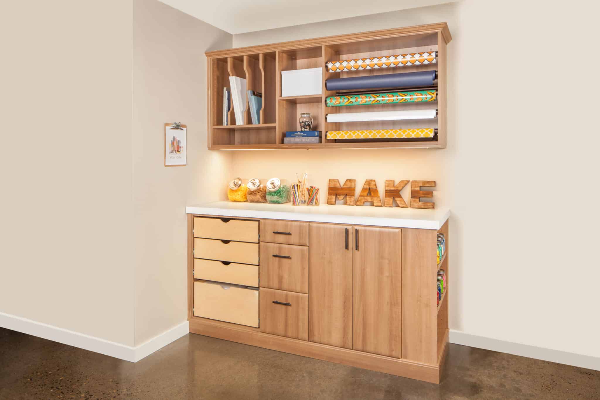 Custom Designed Craft Room Storage | Organization in Portland OR